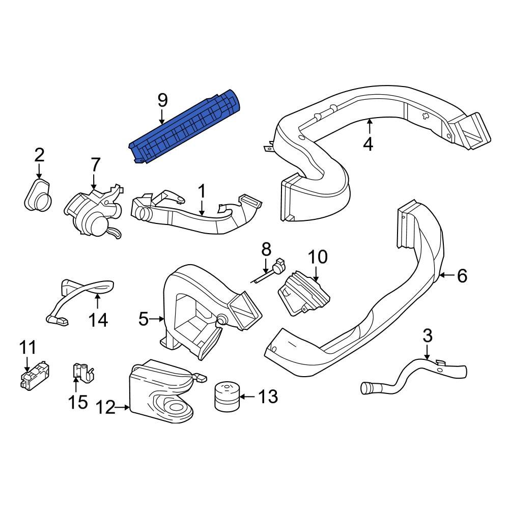 Mercedes-Benz OE 2238305903 - Front Center Dashboard Air Vent