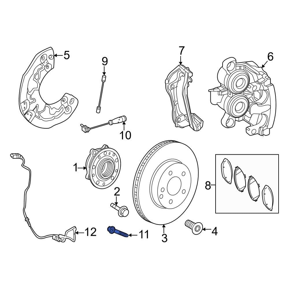 Mercedes-Benz OE 1679054600 - Front ABS Wheel Speed Sensor