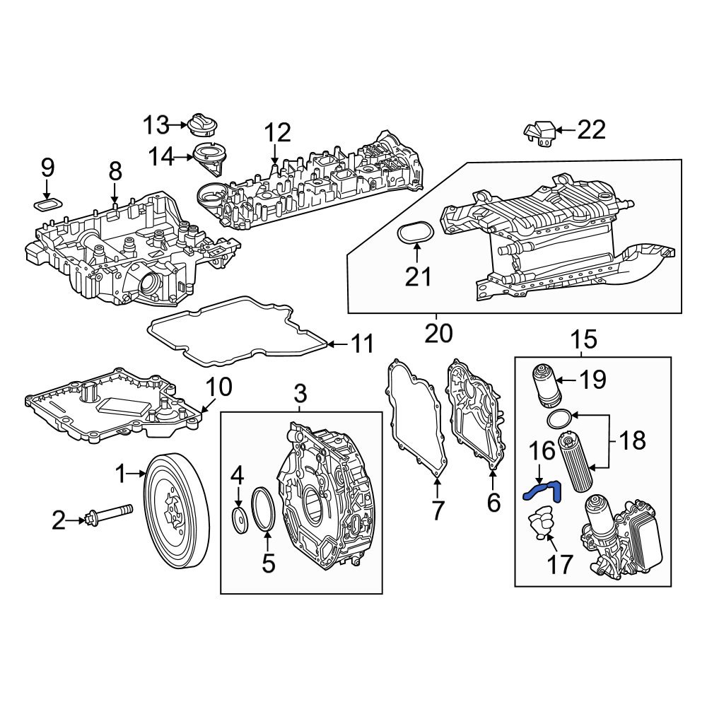 Mercedes-Benz OE 2541840600 - Engine Oil Filter Element