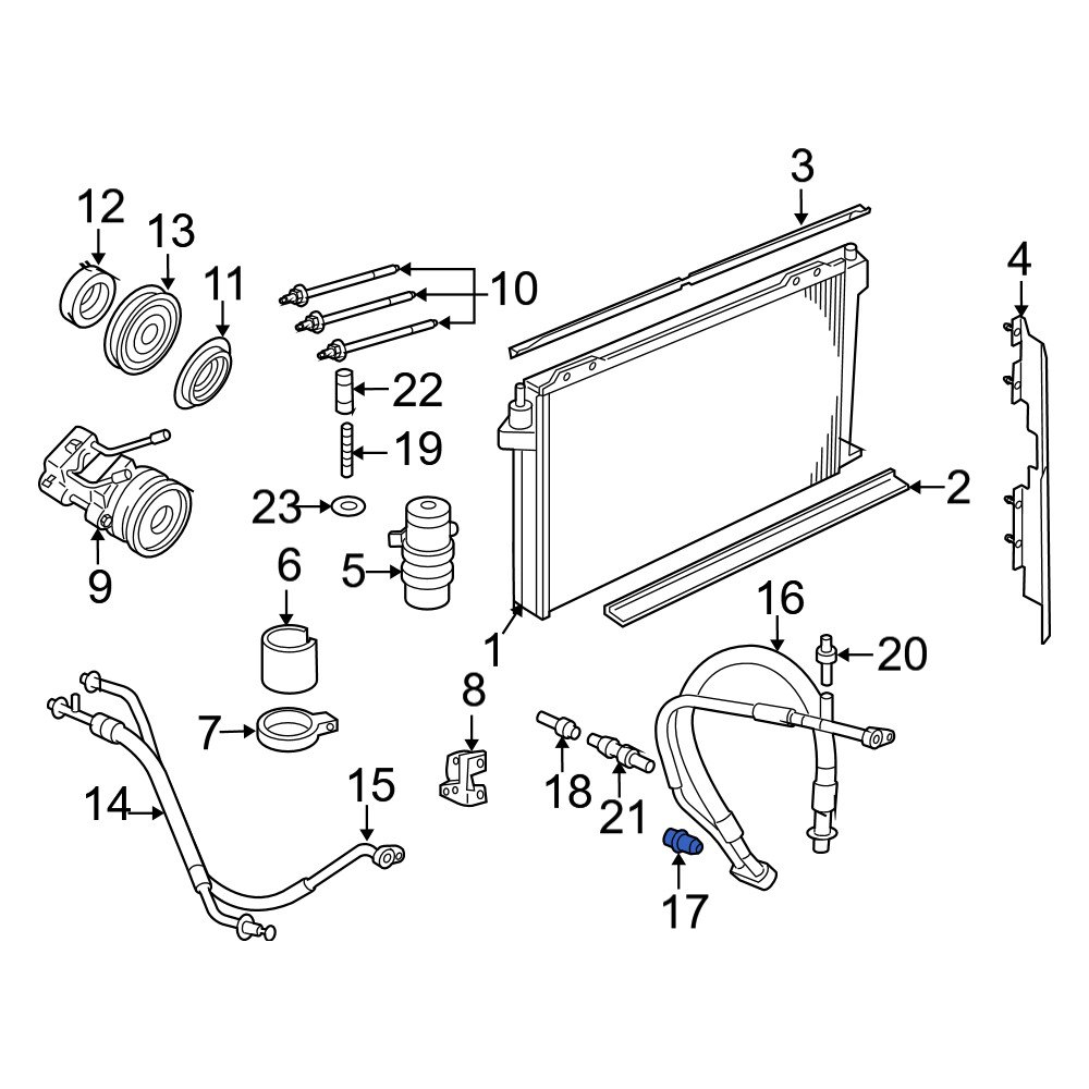 Mercury OE F65Z19D644AA - A/C Compressor Relief Valve