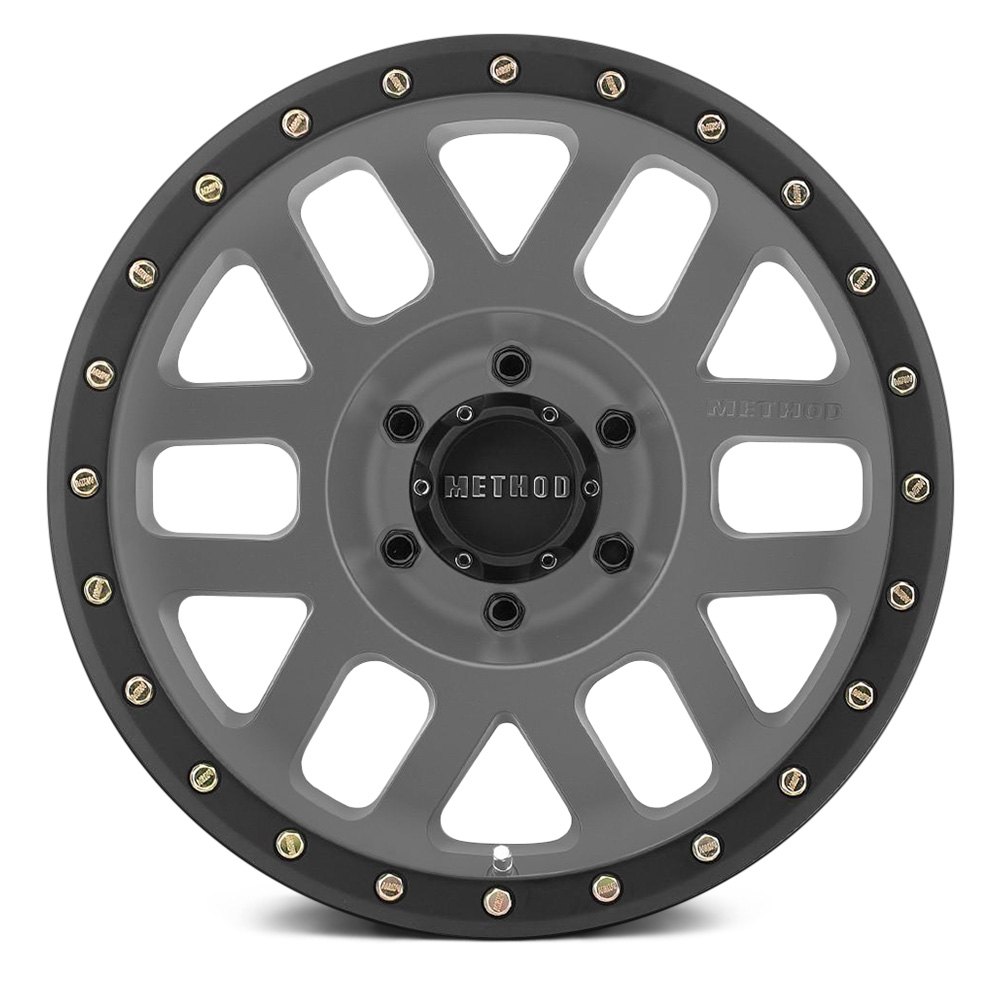 METHOD RACE® 309 GRID Wheels - Titanium with Matte Black Lip Rims