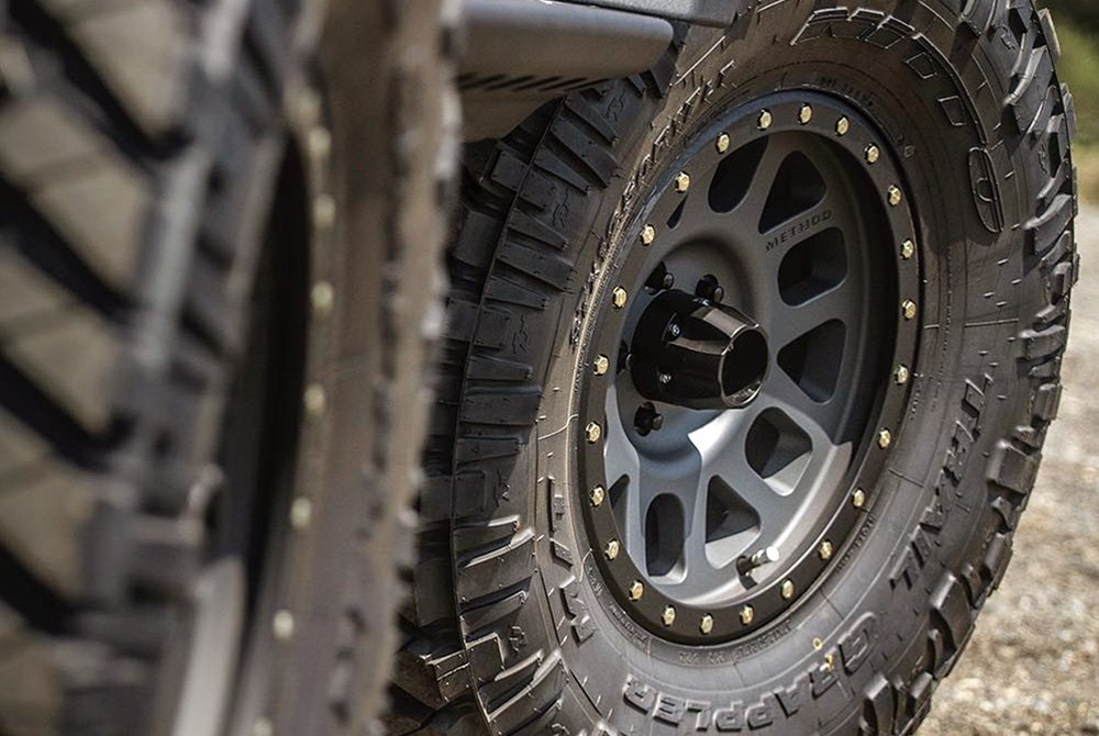 METHOD RACE® 309 GRID Wheels - Titanium with Matte Black Lip Rims