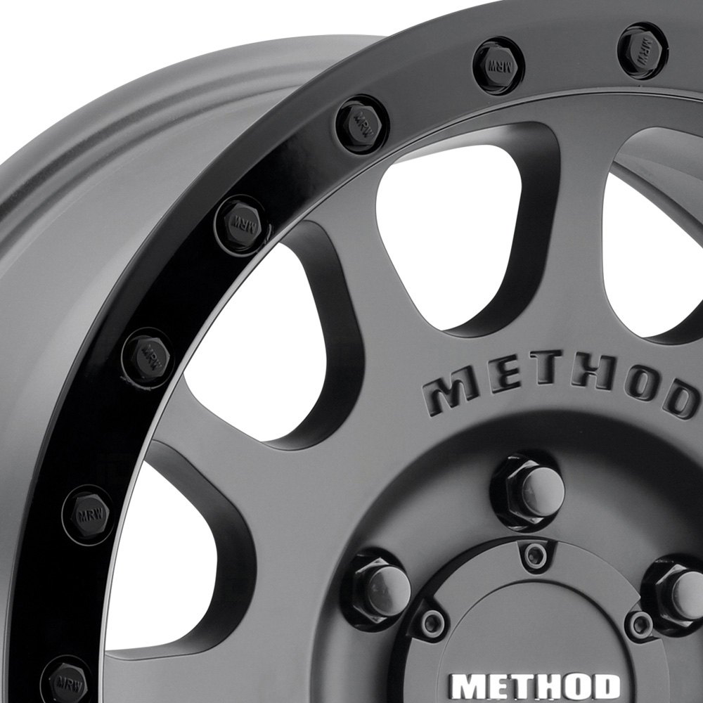 METHOD RACE® 305 NV Wheels - Matte Black with Gloss Black Ring Rims