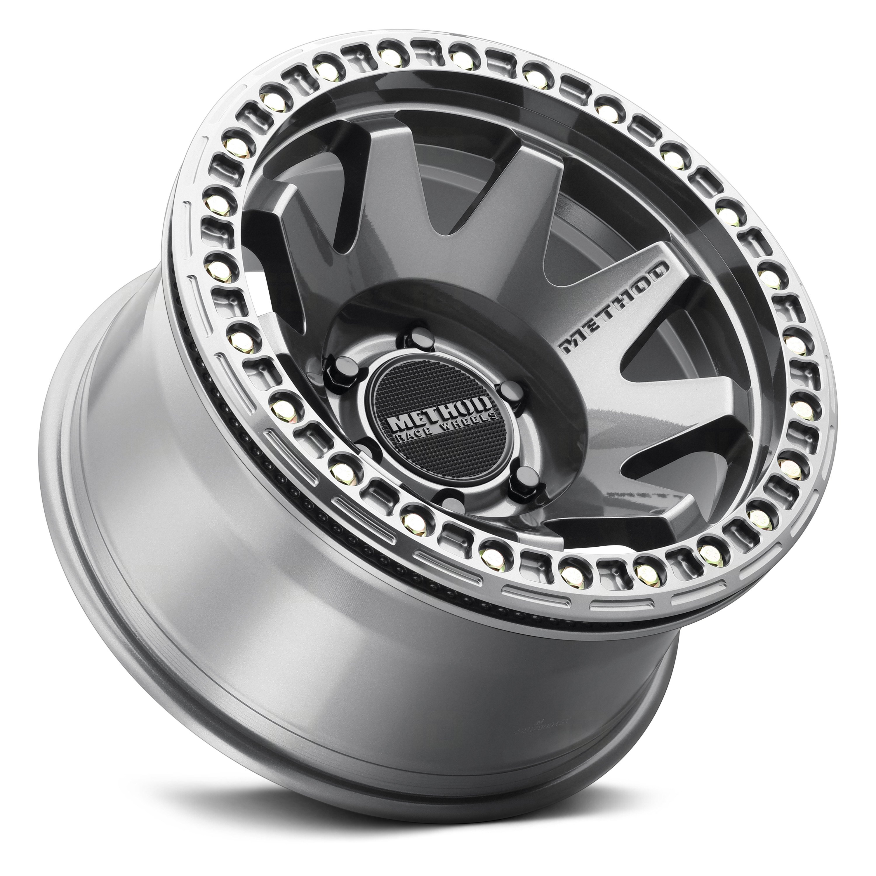 METHOD RACE® 108 BEADLOCK Wheels - Gloss Titanium Rims - MR10879050844B