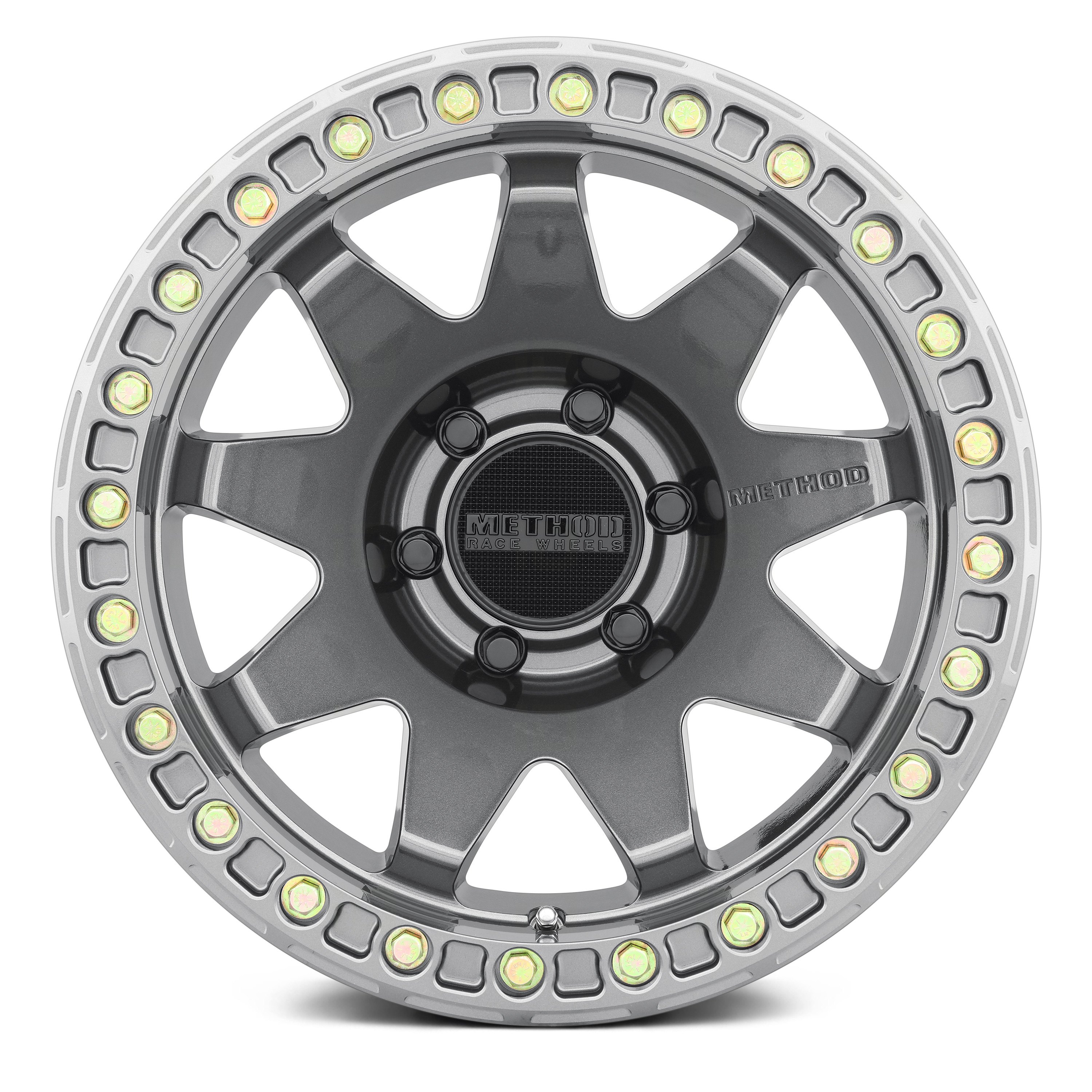 METHOD RACE® 108 BEADLOCK Wheels - Gloss Titanium Rims - MR10879080844B