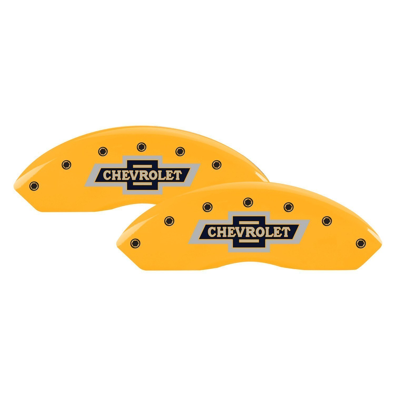 MGP® 14267SBANYL - Gloss Yellow Caliper Covers with 100 Anniversary ...