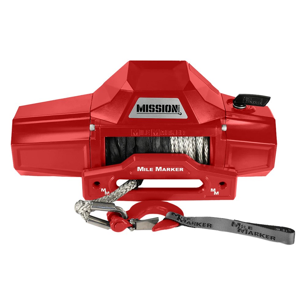 Mile Marker® 78-53141-TR-GG-TR-TR - 8,000 lbs Mission TNT Red Winch ...