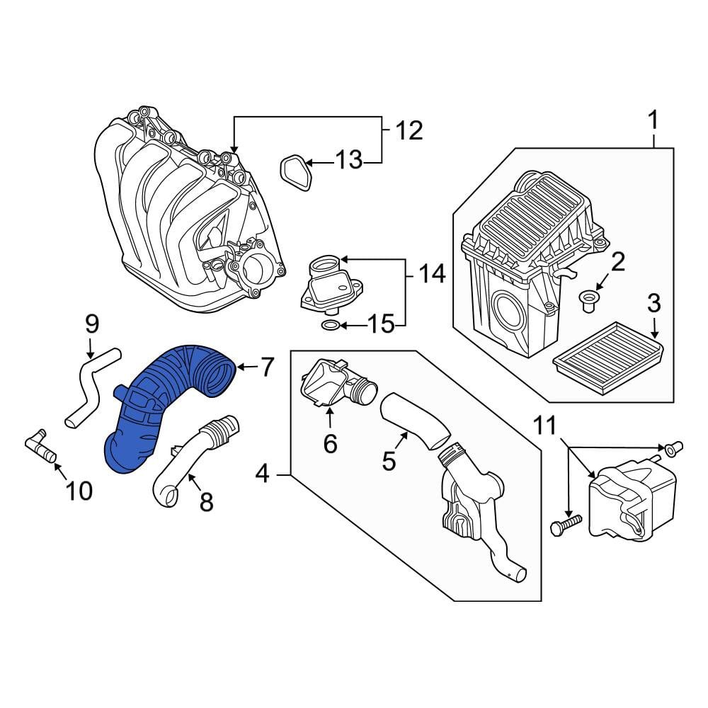 Mini OE 13721477839 - Engine Air Intake Hose