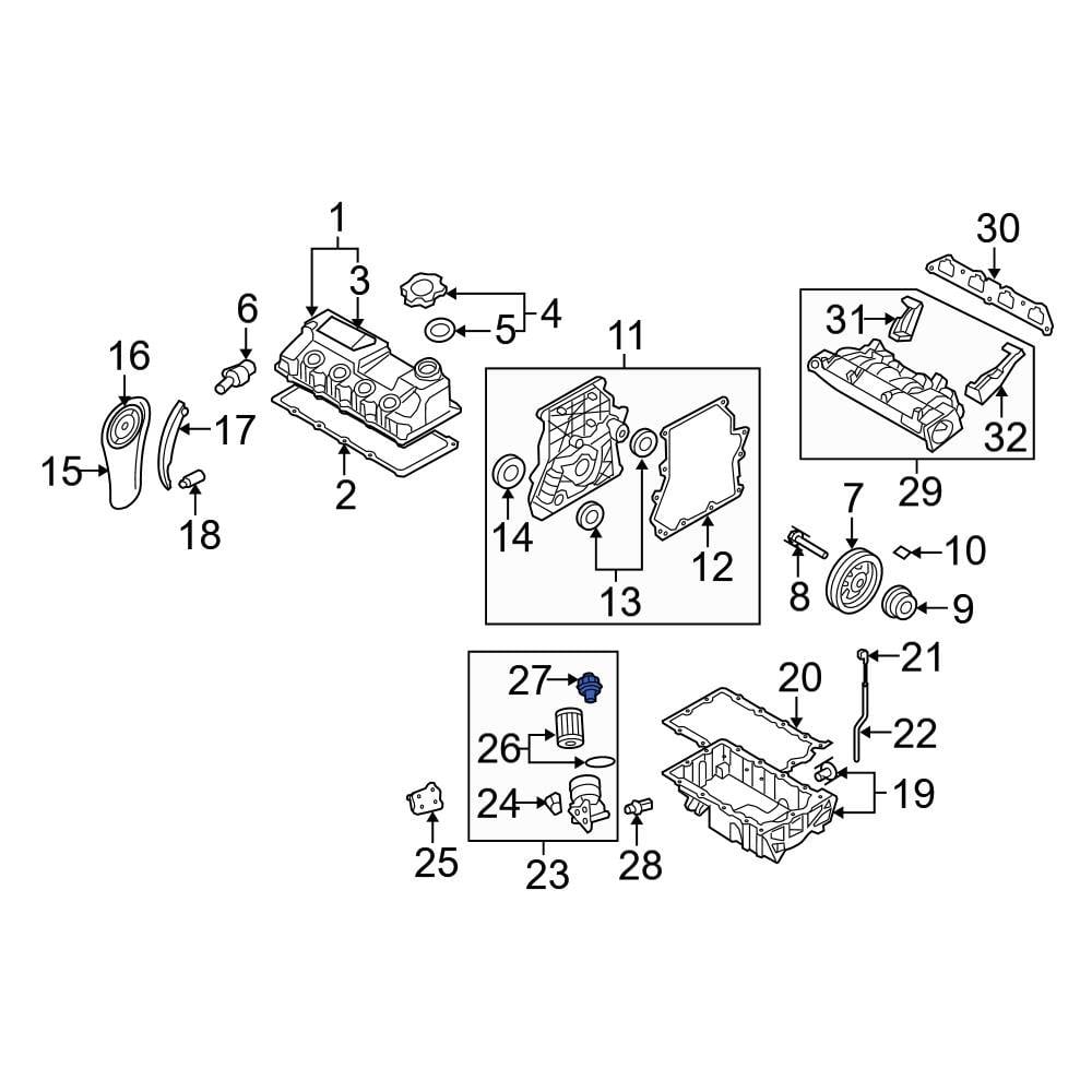 Mini OE 11427563763 - Engine Oil Filter Housing Cover