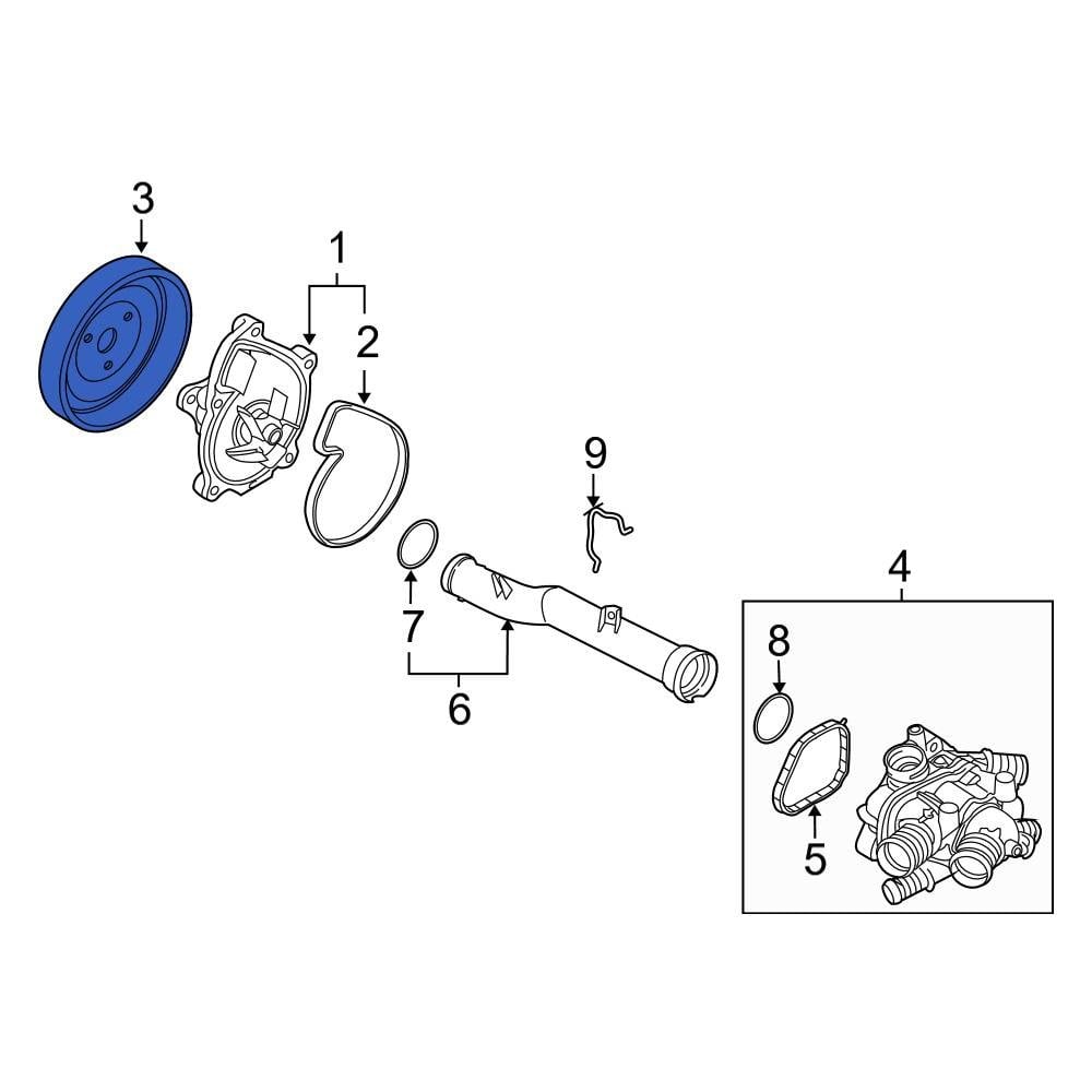 Mini OE 11517619020 - Engine Water Pump Pulley