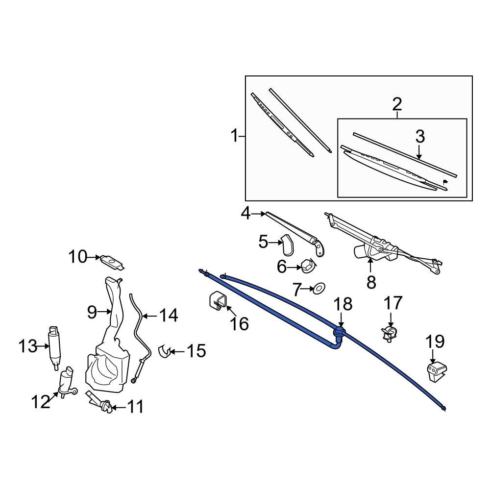 Mini OE 61667220827 - Front Windshield Washer Hose