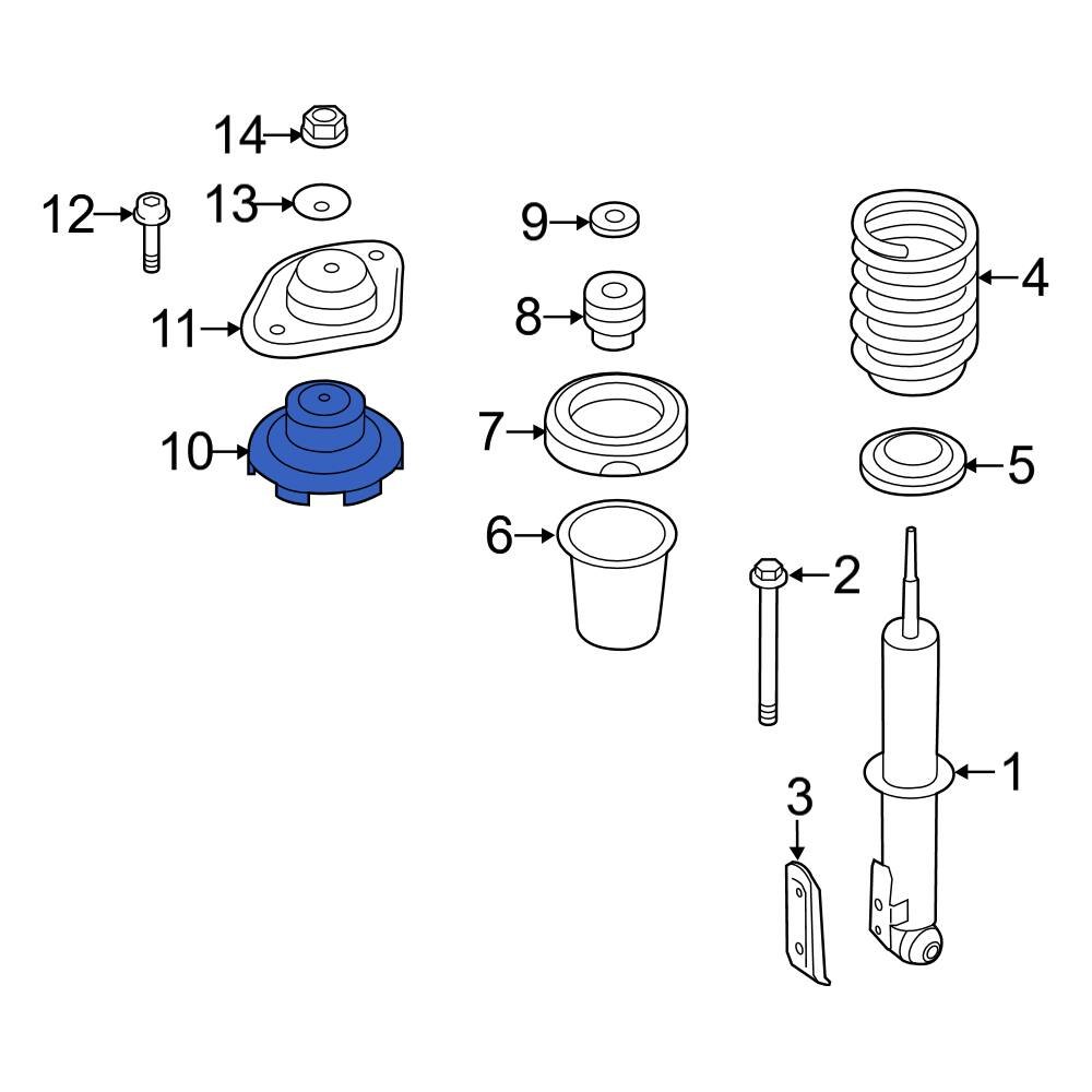Mini OE 33531508011 - Rear Upper Suspension Strut Mount Reinforcement