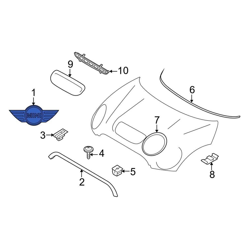 Mini OE 51142754973 - Front Hood Emblem