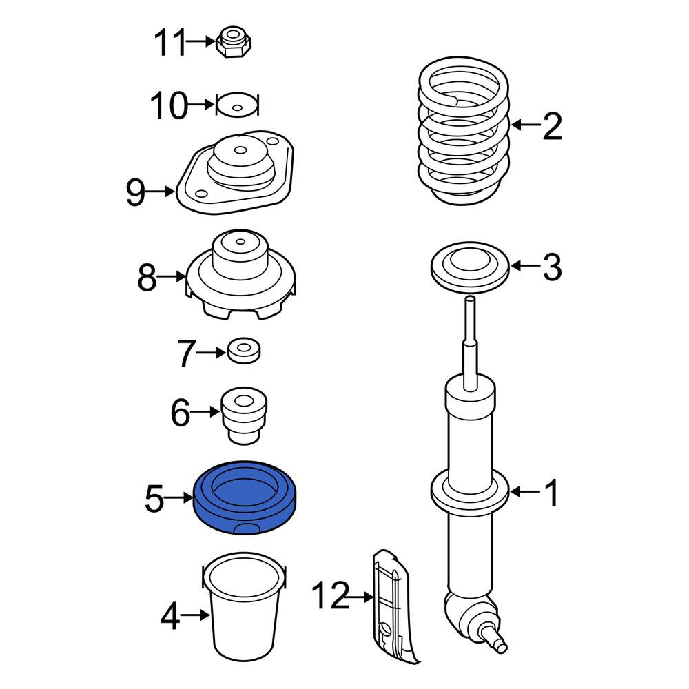 Mini OE 33531495714 - Rear Upper Coil Spring Insulator