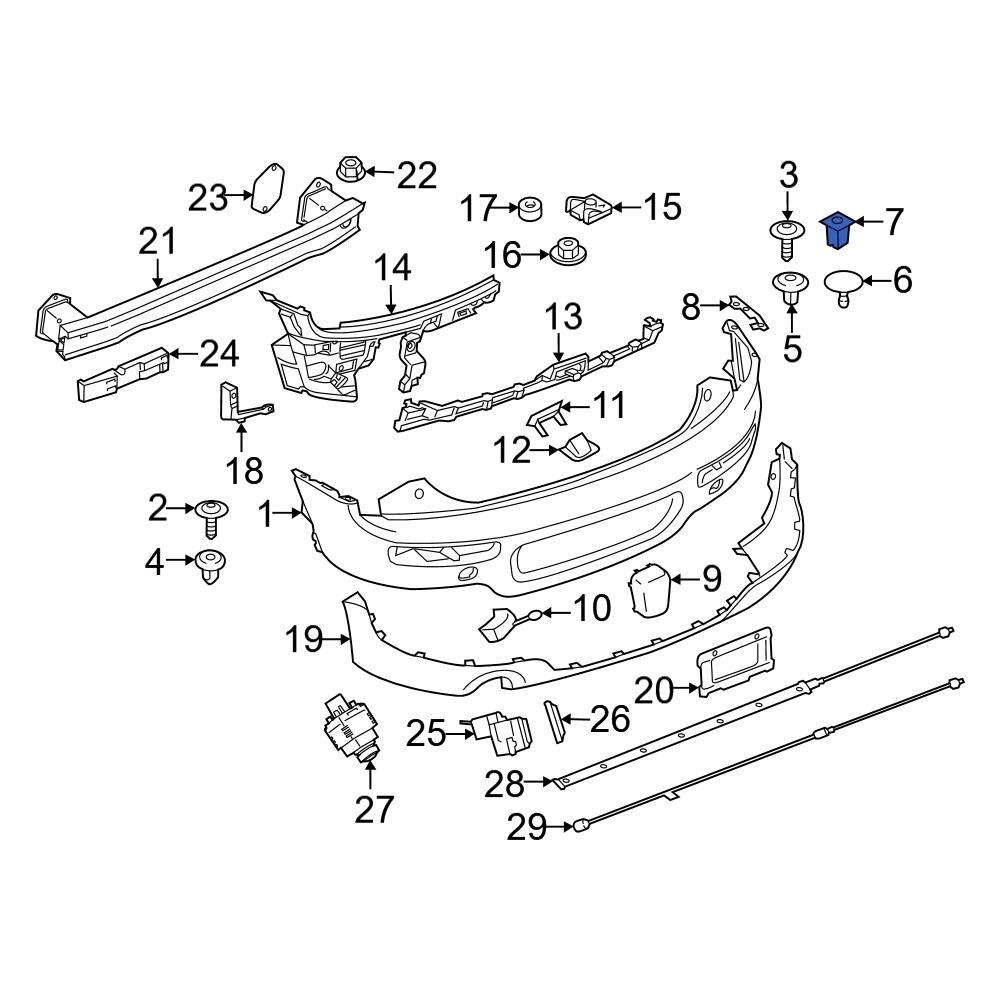 Mini OE 51127020321 - Bumper Cover Nut
