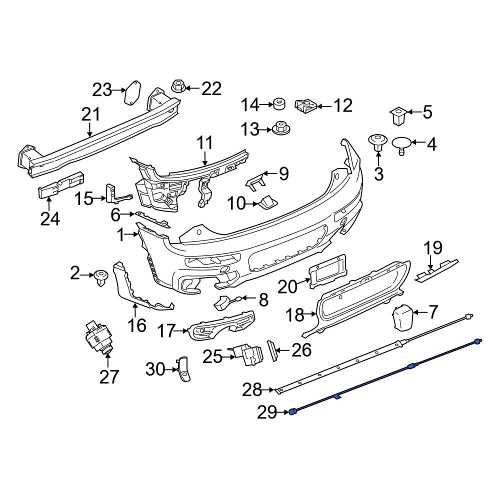 Mini OE 61358494949 - Rear Lower Liftgate Motion Sensor
