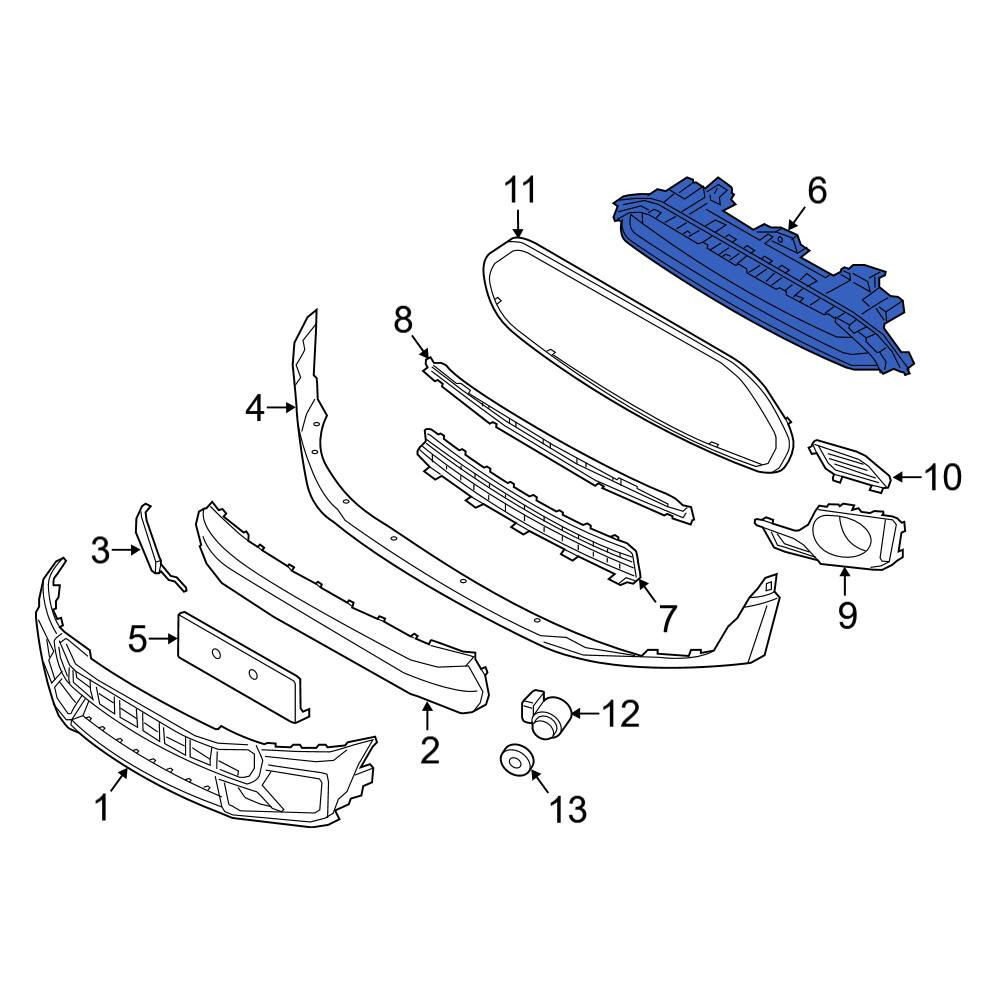 Mini OE 51137495168 - Front Upper Grille