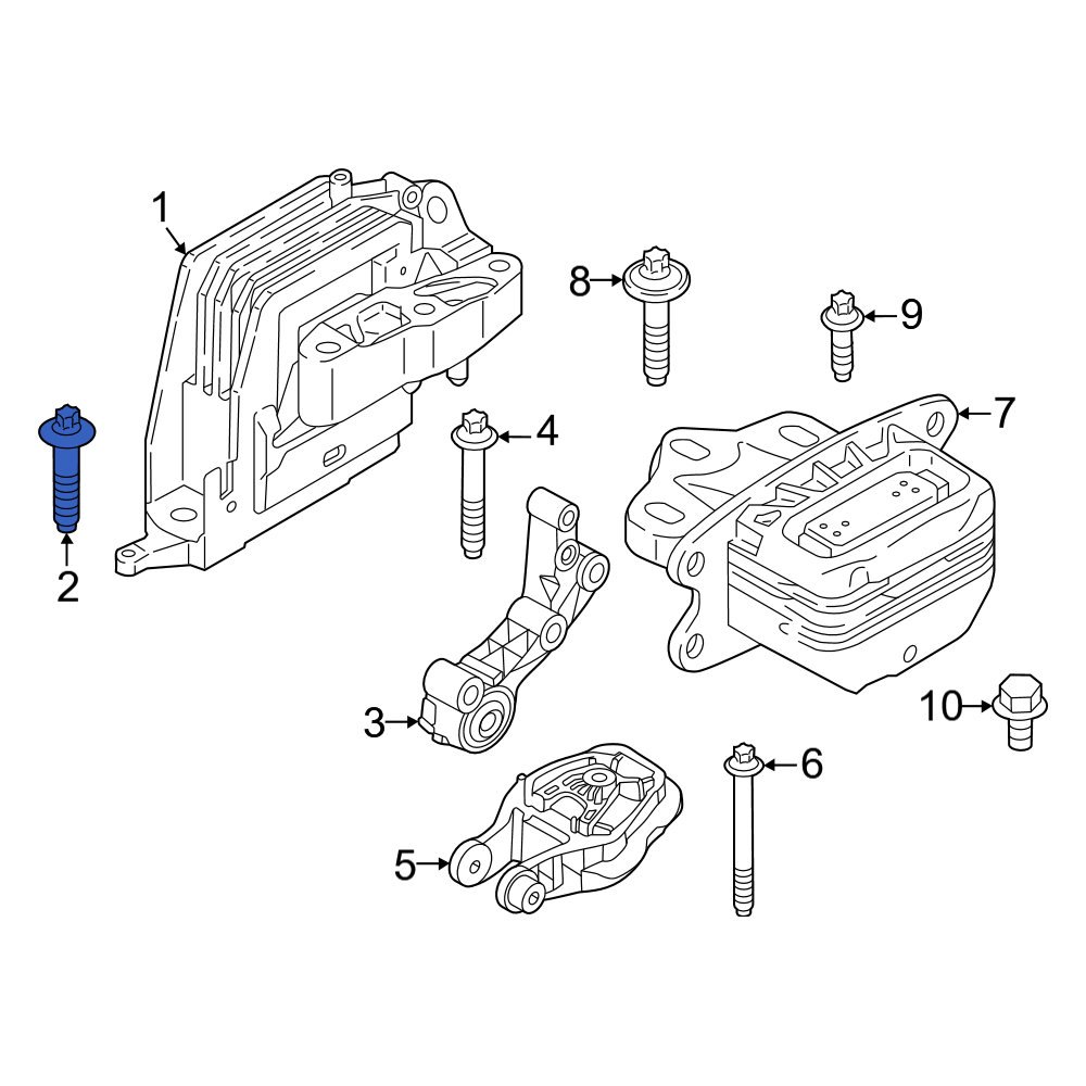 Mini OE 07129908650 - Engine Mount Bolt