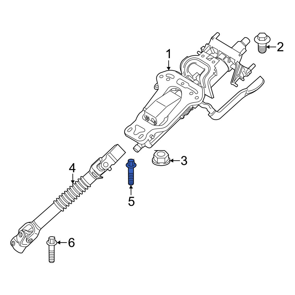 Mini OE 32306778609 - Upper Steering Shaft Bolt