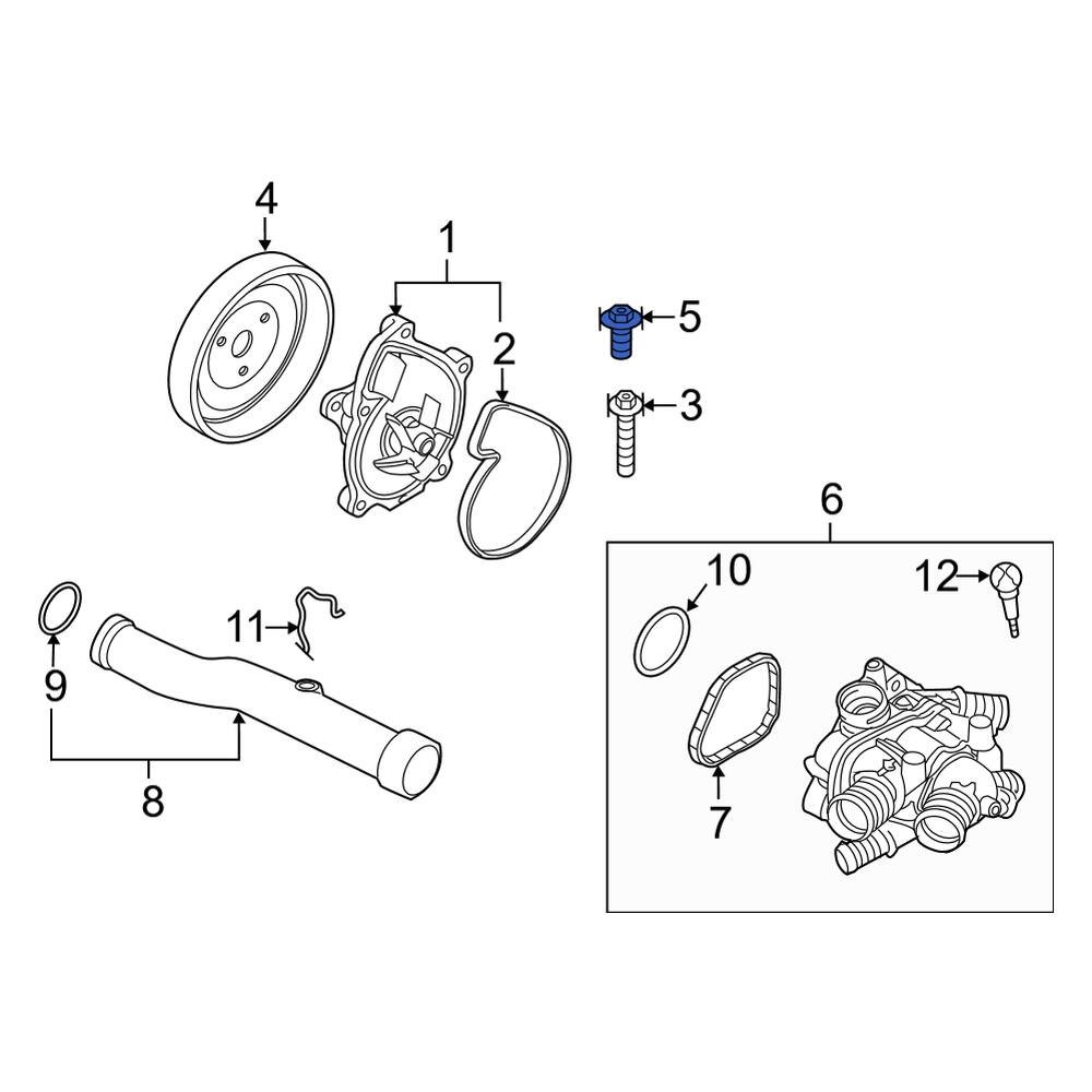 Mini OE 07119904517 - Engine Water Pump Pulley Bolt