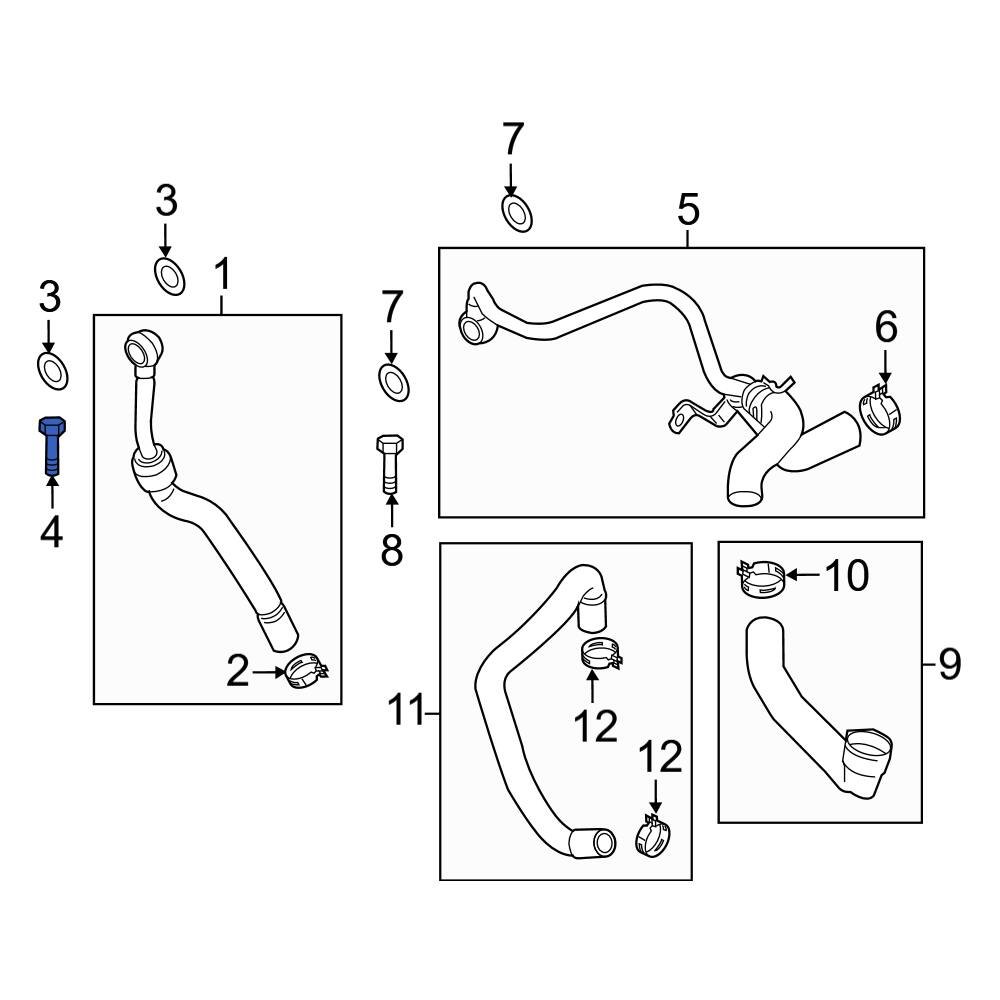 Mini OE 07119905973 - Engine Coolant Pipe Bolt
