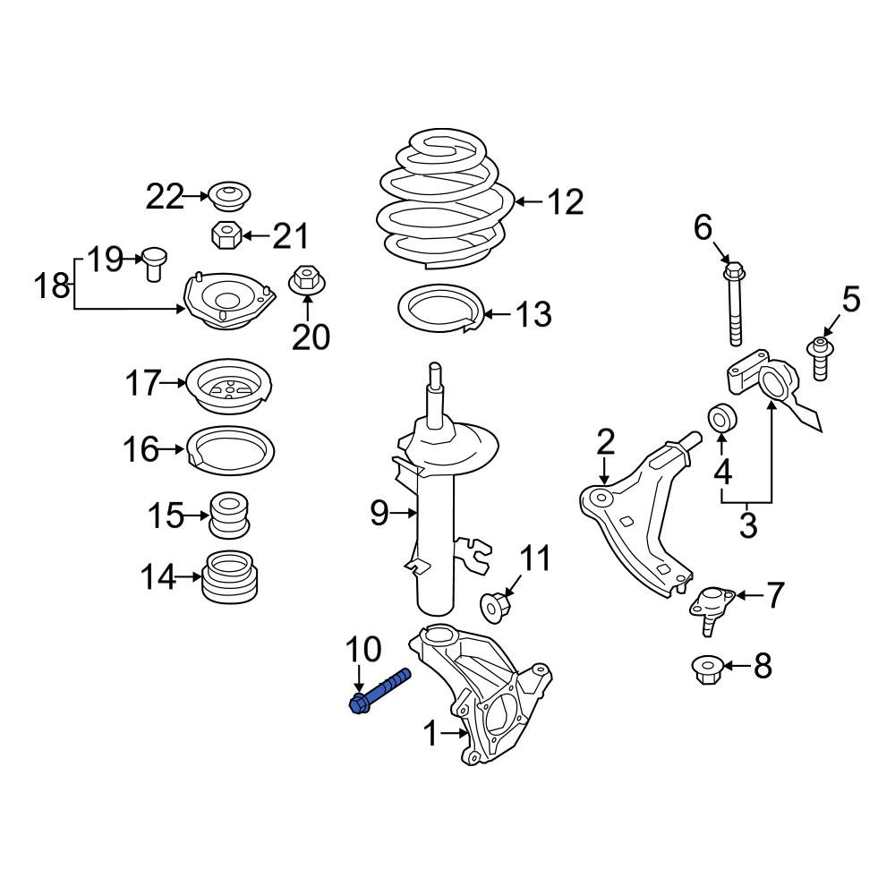 Mini OE 33176760337 - Front Lower Suspension Strut Bolt
