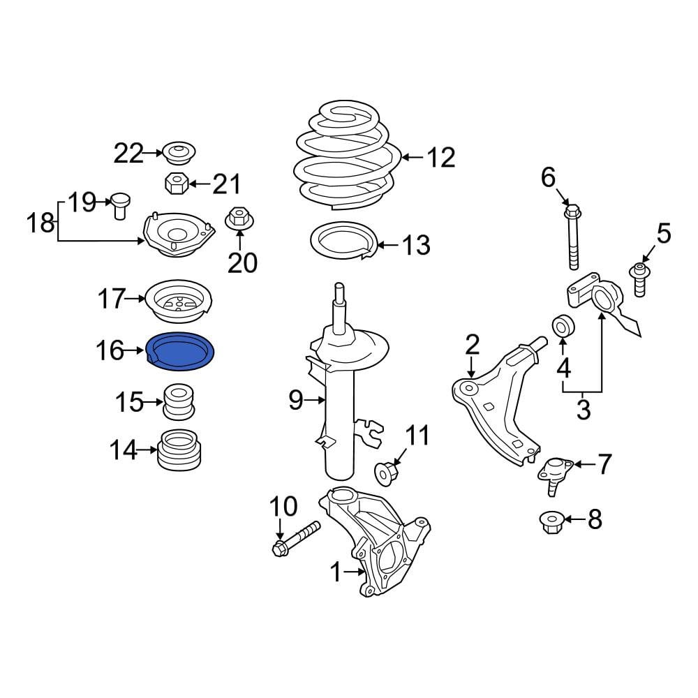 Mini OE 31331128523 - Front Upper Coil Spring Insulator