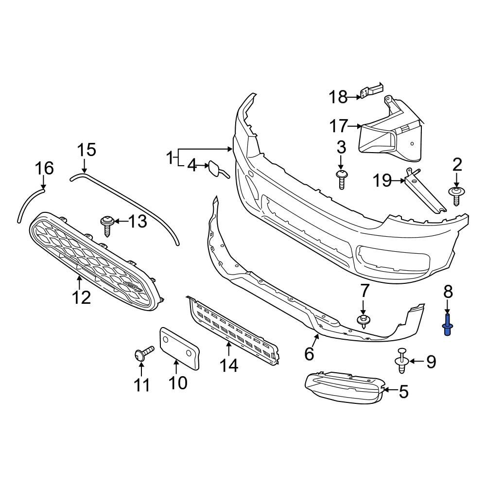 Mini OE 07149807127 - Upper Spoiler Rivet