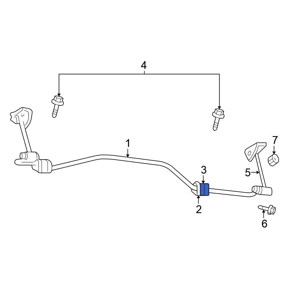 Mitsubishi OE 52087865AB - Rear Suspension Stabilizer Bar Bracket