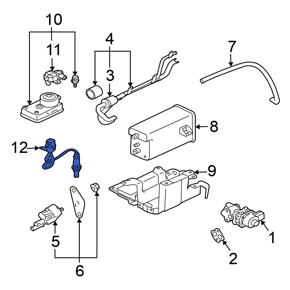Mitsubishi OE 1588A207 - Front Oxygen Sensor