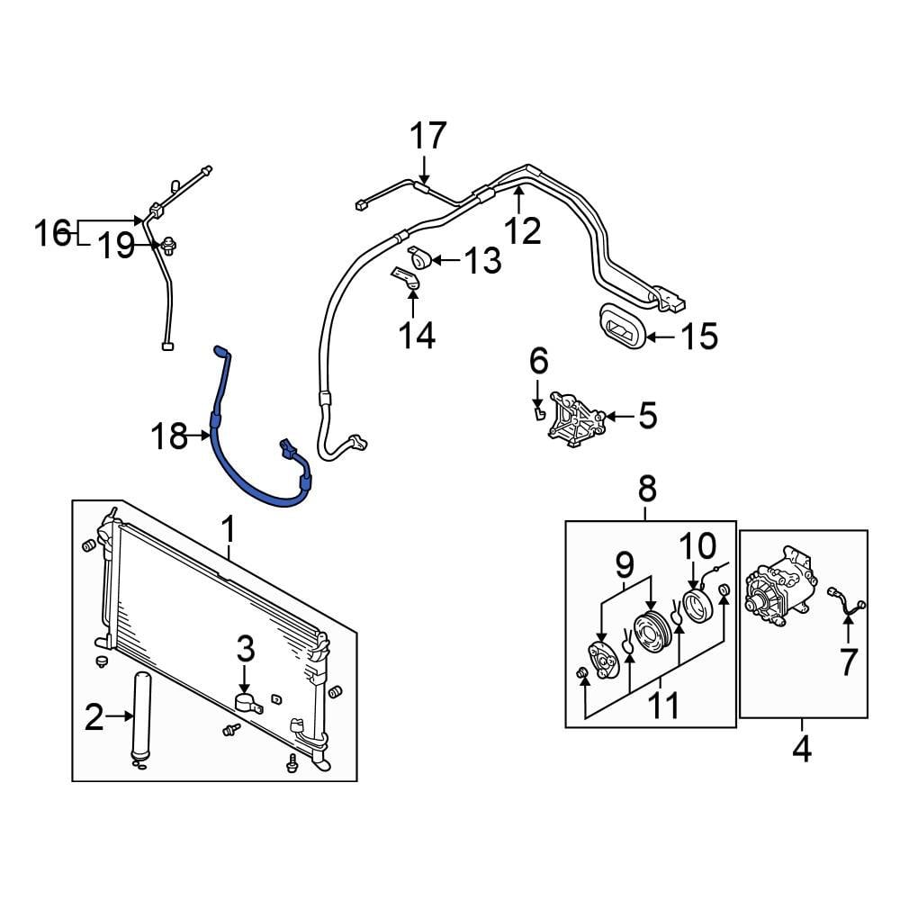 Mitsubishi OE 7815A001 - A/C Refrigerant Discharge Hose