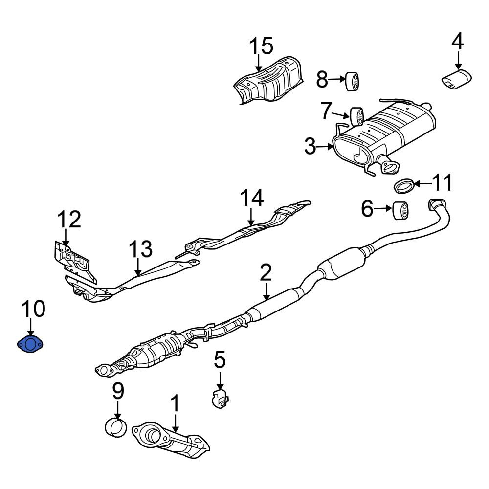 Mitsubishi OE 1555A185 - Exhaust Manifold Gasket