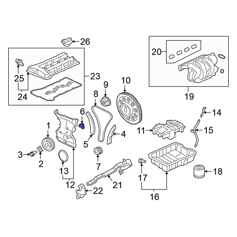 Mitsubishi OE MN183893 - Engine Timing Chain Tensioner