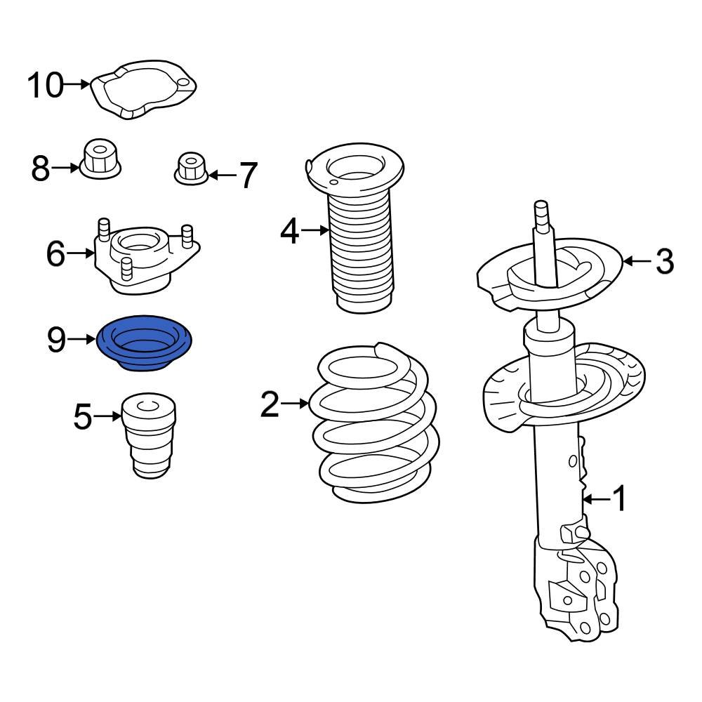 Mitsubishi OE 4060A418 - Front Suspension Strut Bearing