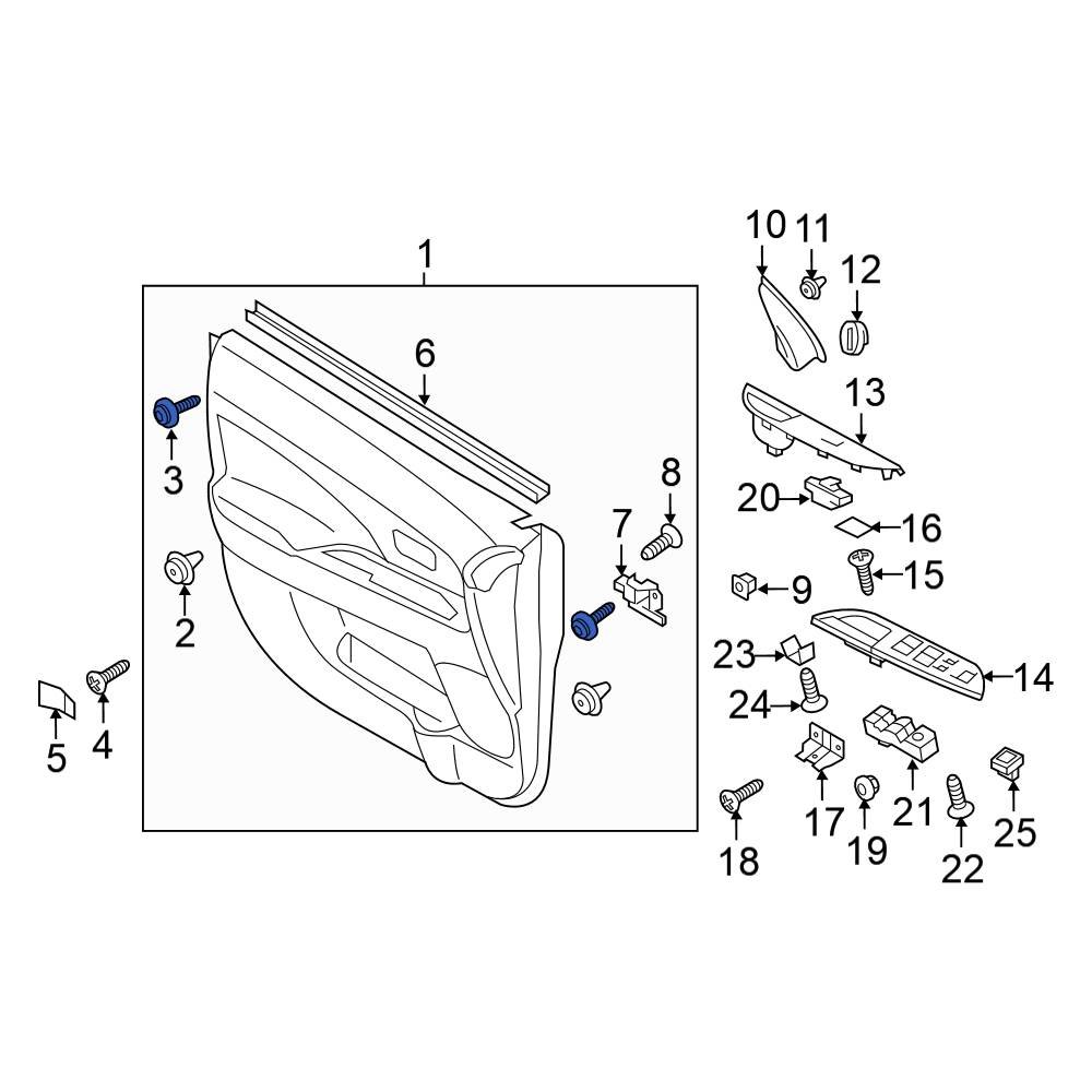 Mitsubishi OE MU000588 - Wheel Arch Molding Clip