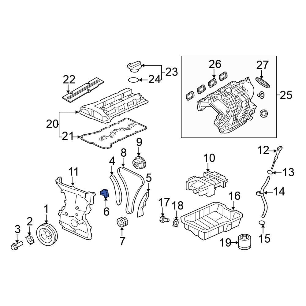 Mitsubishi OE MN183893 - Engine Timing Chain Tensioner