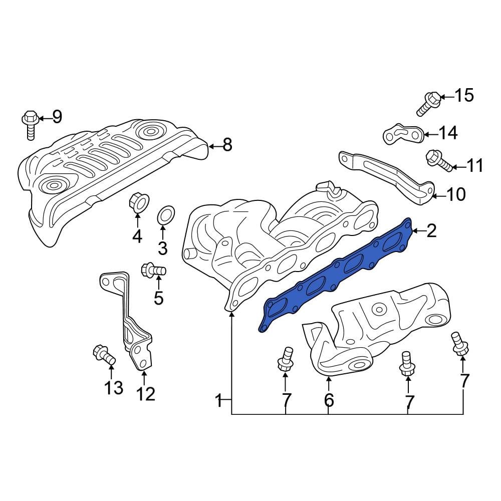 Mitsubishi OE 1555A185 - Exhaust Manifold Gasket