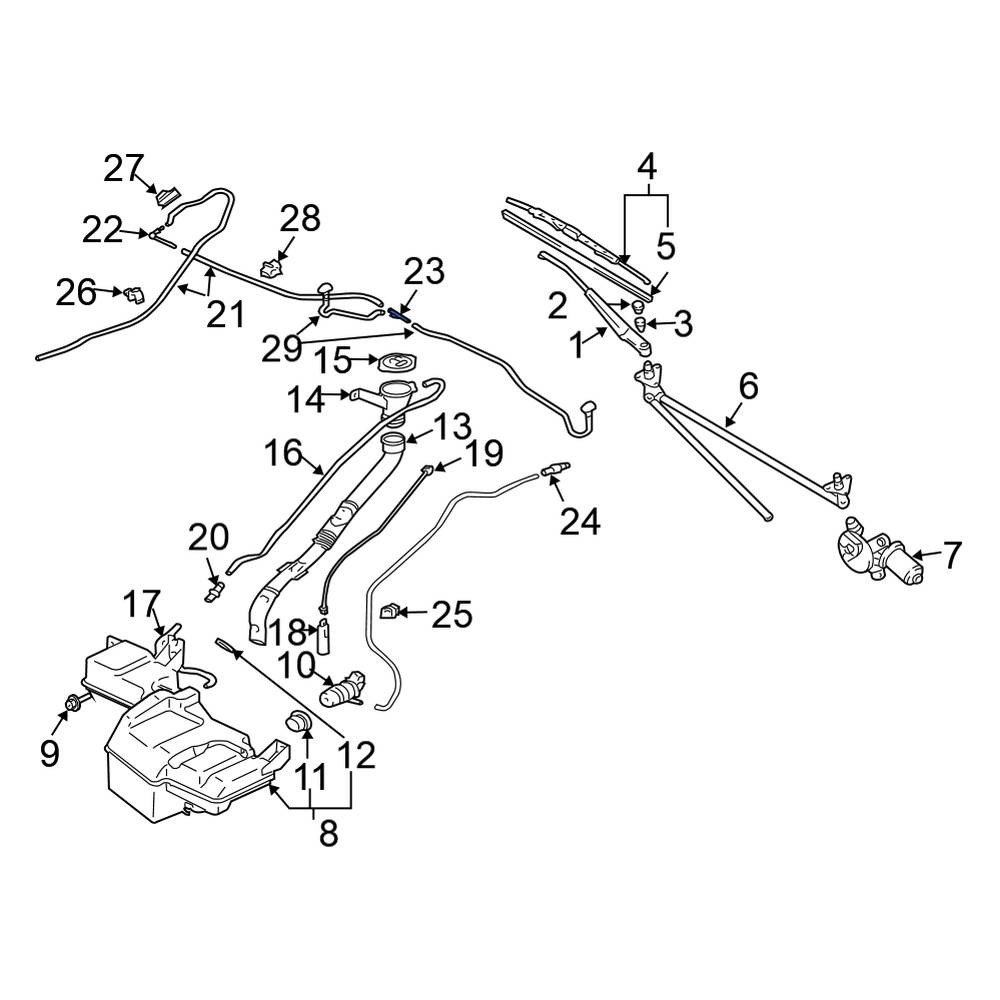 Mitsubishi OE MB084419 - Windshield Washer Hose Connector