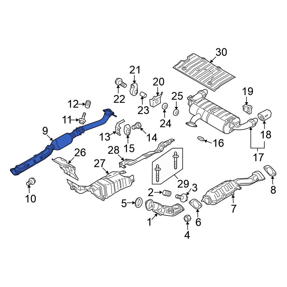 Mitsubishi OE 1570A937 - Exhaust Intermediate Pipe