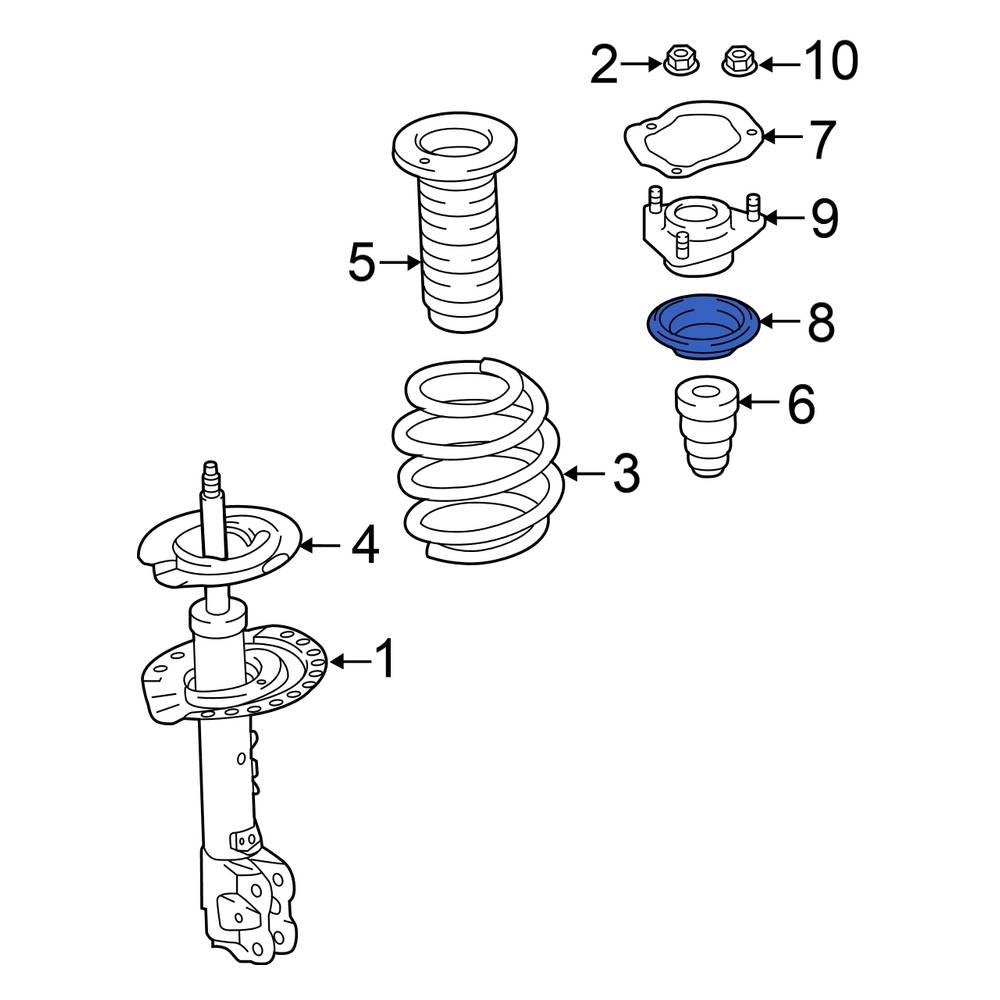 Mitsubishi OE 4060A418 - Front Suspension Strut Bearing