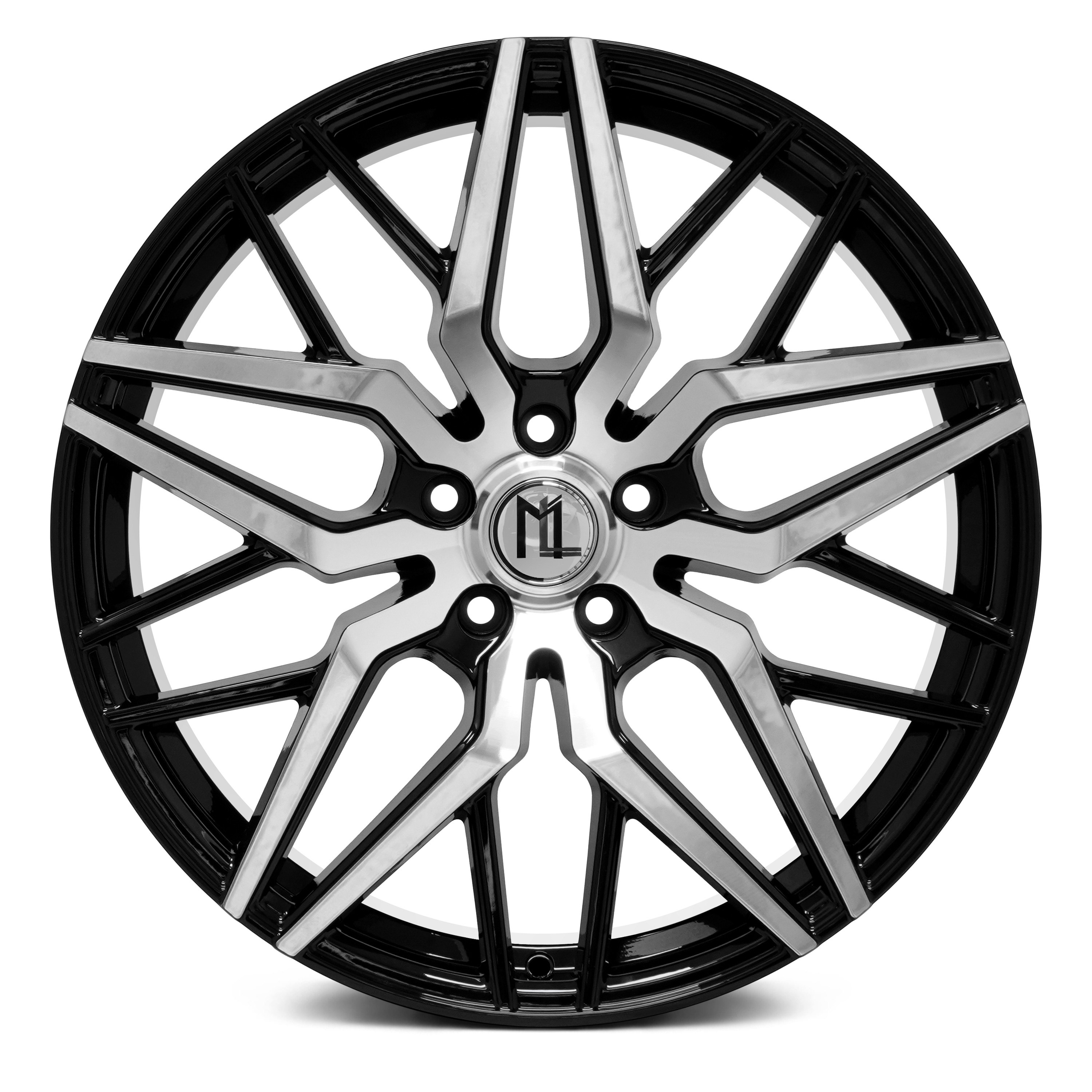 MODERN LUXURY® ML3 Wheels - Gloss Black with Machined Face Rims - ML3 ...