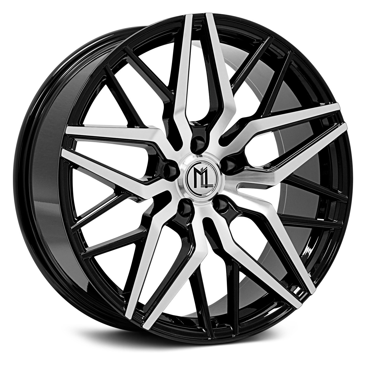MODERN LUXURY® ML3 Wheels - Gloss Black with Machined Face Rims - ML3 ...