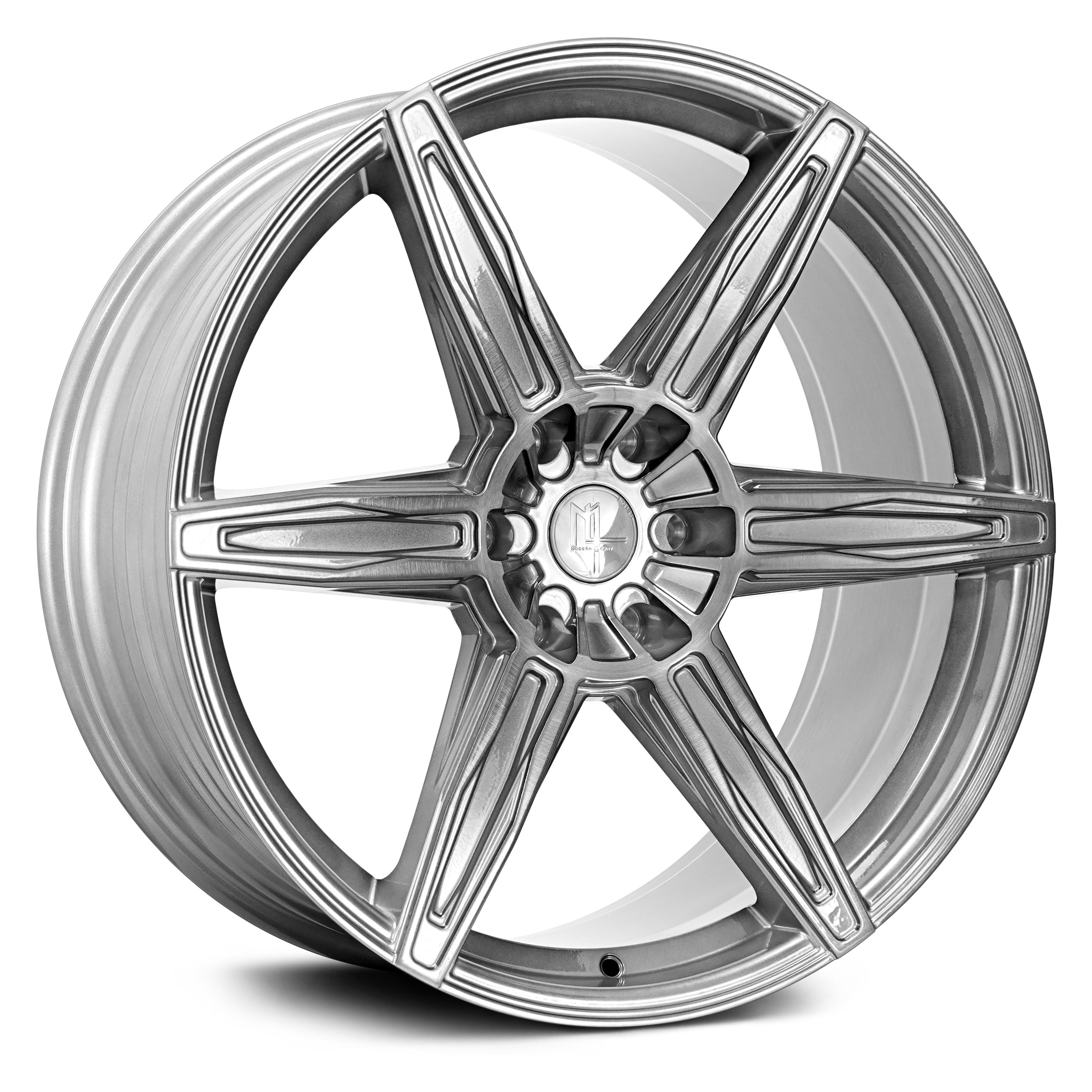 MODERN LUXURY® MLF11 Wheels - Brushed Titanium Rims - MLF11-209051143F+30BT