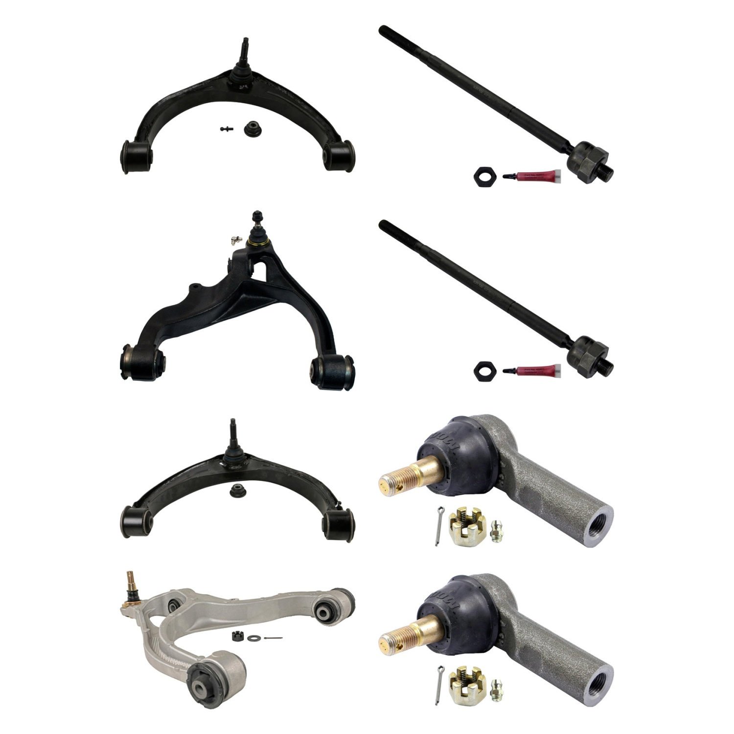 MOOG® BNDL-184774 - Front Lower and Upper Control Arm with Ball Joint ...