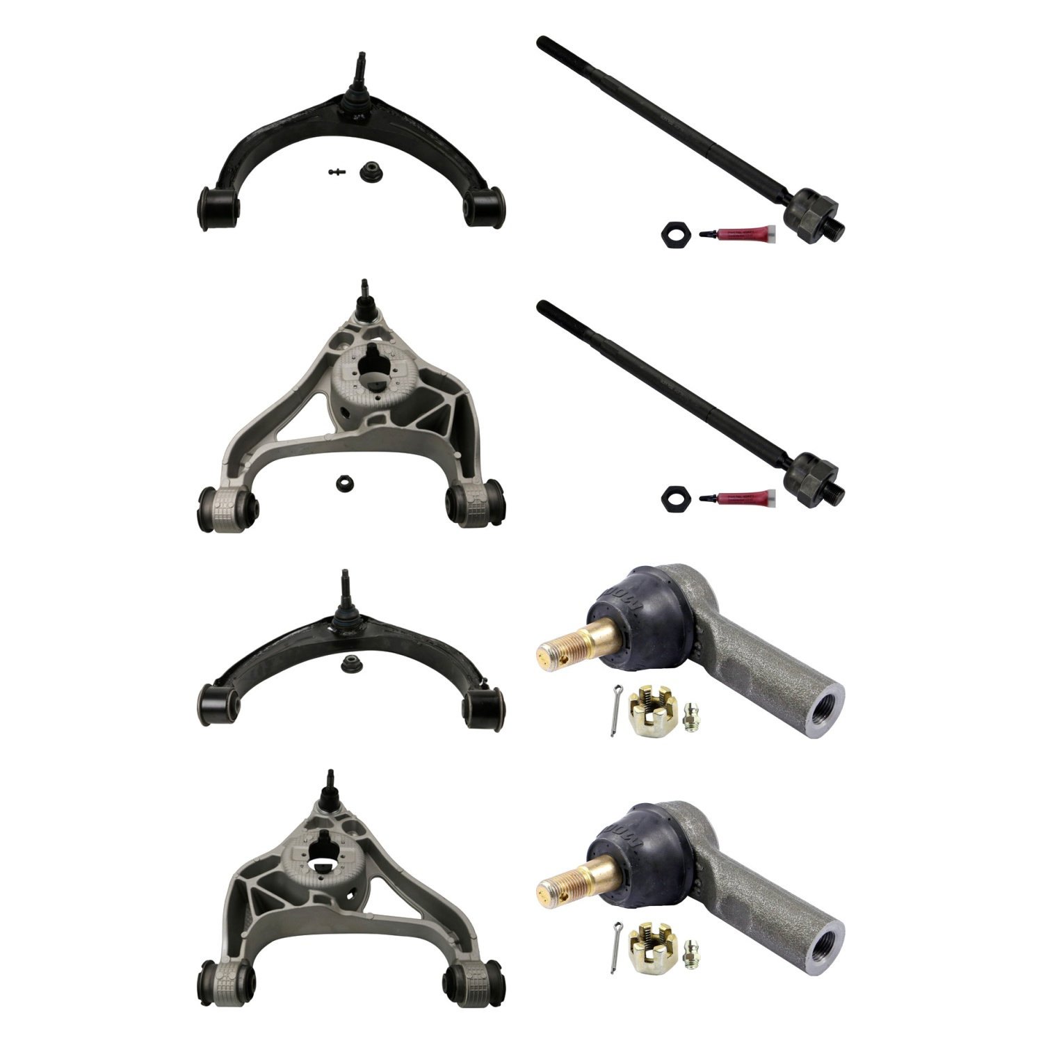 MOOG® BNDL-184780 - Front Lower and Upper Control Arm with Ball Joint ...