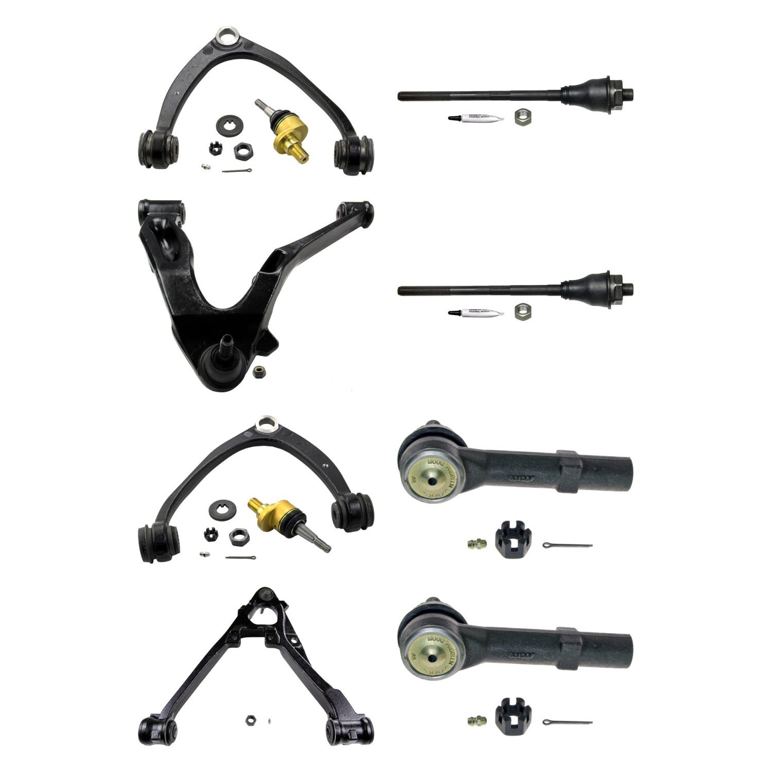 MOOG® BNDL-185114 - Front Lower and Upper Control Arm with Ball Joint ...