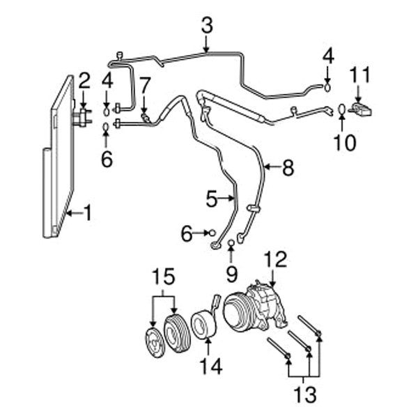 Mopar® 55056918AD - A/C Refrigerant Liquid Hose