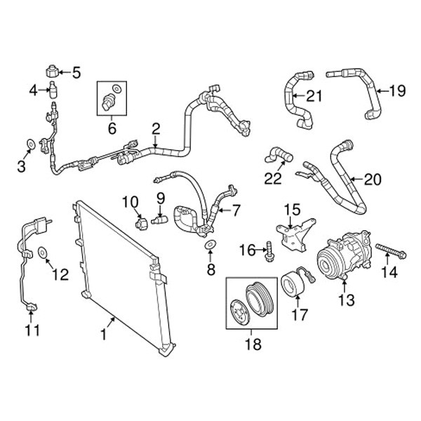 Mopar® 68231468AA - Low Side A/C Service Valve Core