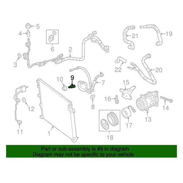 Mopar® 68231468AA - Low Side A/C Service Valve Core