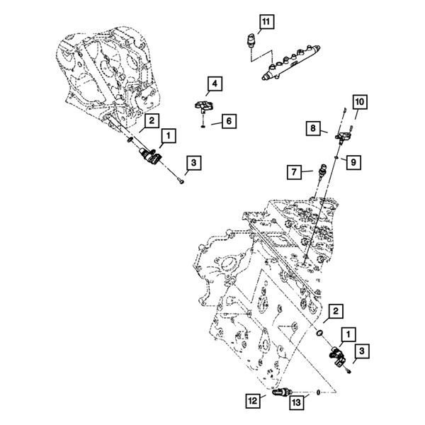 Mopar® 05011852AB - Engine Coolant Temperature Sensor